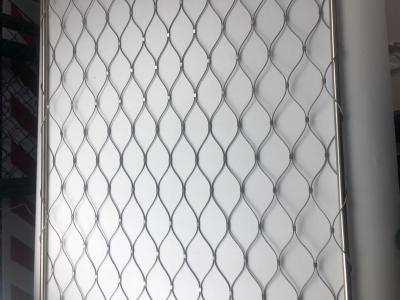 China Black Oxidation Stainless Steel Rope Mesh 50*50mm Aperture For Safety Protection for sale