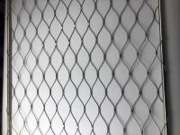 China 304/316 Balcony Railing Stainless Steel Rope Wire Mesh Diamond Hole for sale