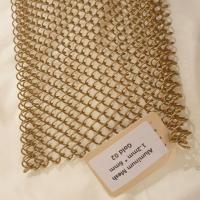 China Easy installation Colourful Chain Link Mesh Drapery for Wall Cladding Curtain for sale