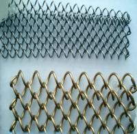 China Aluminium Alloy Wire Screen Mesh Ceiling Curtain Chain Link Strip Drapery for sale