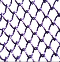 China Easy installation Colourful Chain Link Mesh Drapery for Wall Cladding Curtain for sale