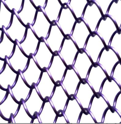 China Easy installation Colourful Chain Link Mesh Drapery for Wall Cladding Curtain for sale