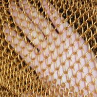 China 1.5mm Chain Link Fly Screen Decorative Aluminum Wire Mesh Metal Fabric Drapery for sale