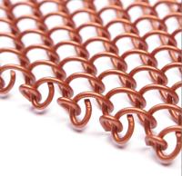 China Modern Design Balcony Architectural Metal Mesh With Gold Color for sale