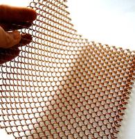 China Mesh 0.8mm Metal Chain Link Curtain Drapery For Room Wall Decor Metal Screen for sale