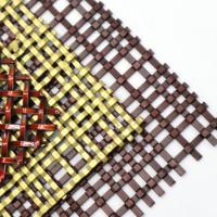 China Antique Brass Stainless Steel Wire Mesh for Cabinets for sale
