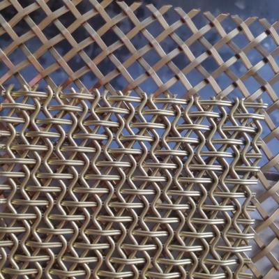 China Antique Brass Stainless Steel Wire Mesh for Cabinets for sale