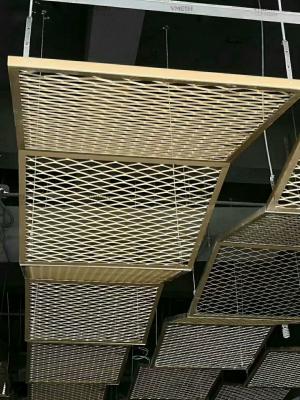 China Suspended 1060 3003 Aluminum Expanded Metal Sheet Ceiling Anodized Oxidation for sale