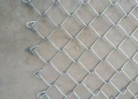 China Diamond PVC Coated / Galvanized Chain Link Wire Mesh Fence For Sports Playground for sale