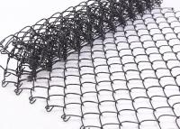 China Diamond PVC Coated / Galvanized Chain Link Wire Mesh Fence For Sports Playground for sale