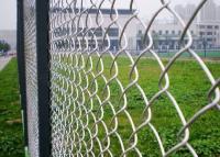 China Diamond PVC Coated / Galvanized Chain Link Wire Mesh Fence For Sports Playground for sale