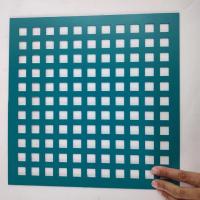 China Aluminum Galvanized 2mm Square Perforated Metal Sheet 4x8 Feet for sale