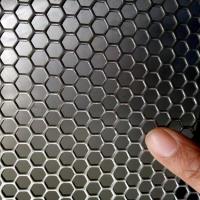 China Hexagonal Hole Aluminum Perforated Mesh Sheet 1mm Thickness for sale