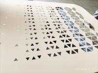 China Powder Coated Perforated Metal Sheet with Honeycomb Holes for sale