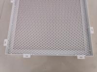 China White Powder Coated Expanded Metal Mesh for Wall Facades for sale