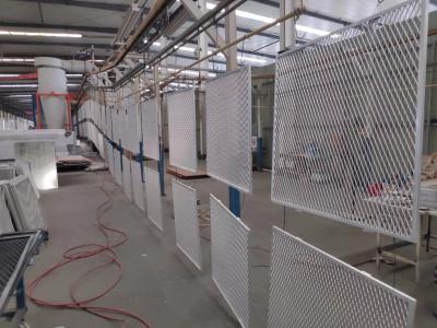 China White Powder Coated Expanded Metal Mesh for Wall Facades for sale