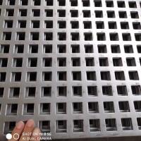 China Aluminum Galvanized 2mm Square Perforated Metal Sheet 4x8 Feet for sale