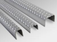 China SGS Diamond Hole Metal Galvanized Steel Plank Grating Slip Resistant for sale
