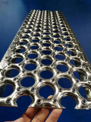 China Hot Dip Galvanized 5 Hole Round Channel Perf O Grip Grating 300mm for sale