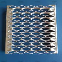 China 5 Diamond Holes 450mm*3000mm Galvanized Steel Plank Grating Perforated for sale