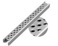 China Galvanized 2.5mm Metal Ladder Rungs Heavy Duty Antiskid for sale