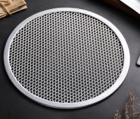 China Seamless Round Pizza Screen Tray 6-22 Inch Aluminum Alloy for sale