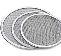 China Non Stick 8 Inch --22inch Aluminum Mesh Pizza Screen Customized Size for sale