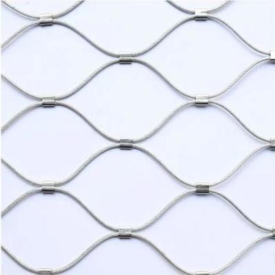 China 304/316 Stainless Steel Rope Wire Mesh 30x30mm for Aviary Protection for sale