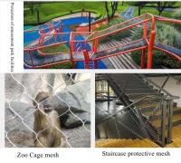 China 304 Stainless Steel Cable Mesh Black Oxidation for Zoo Aviary for sale