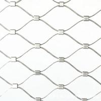 China Flexible 304 Stainless Steel Wire Rope Mesh Safety Fencing For Zoo for sale