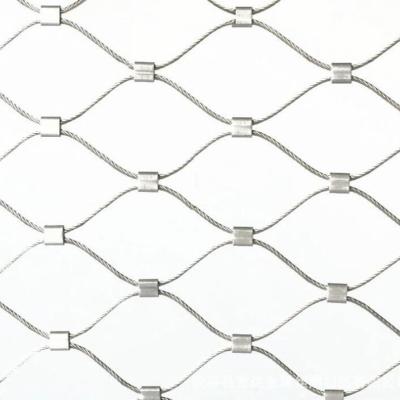 China Flexible 304 Stainless Steel Wire Rope Mesh Safety Fencing For Zoo for sale