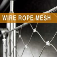 China Flexible Stainless Steel Wire Rope Stair Railing Mesh Security Garden Fence for sale