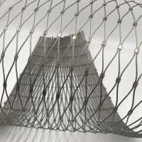 China Stainless Steel Zoo Mesh Fence High Strength Wire Rope Net for sale