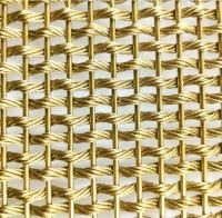 China Decorative Stainless Steel Cladding Metal Facade Panel Woven Wire Mesh for sale