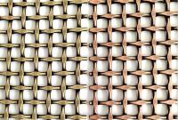 China Durable Golden Brass Color Stainless Steel Architectural Woven Wire Mesh For Curtain for sale