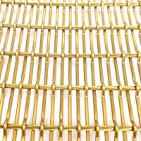 China Decorative Stainless Steel Cladding Metal Facade Panel Woven Wire Mesh for sale