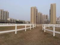 China Garden White Vinyl Horse Fence / Vinyl Pasture Fence Rotting Resistance for sale