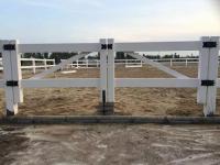 China PVC Horse Fencing White Black Farm Fence Durable Weather-Resistant for sale