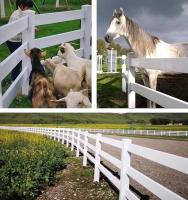 China White Pvc Farm Plastic Horse Fencing Height 1.5m 1.8m for sale