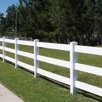 China 1.2m White 3-Rail Heavy Duty PVC Horse Fence for sale