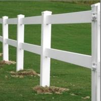 China Square Post 2 Rails Vinyl Horse Fencing In Stock for sale