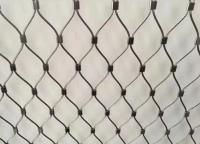 China Black Oxidation Stainless Steel Wire Rope Mesh 50x50mm for sale
