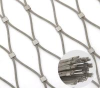 China Stainless Steel Wire Rope Mesh 80x80mm for Zoo Animal Cages for sale