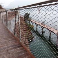 China Customized Stainless Steel Rope Wire Mesh Knotted Edge Type 2mm Diameter for sale