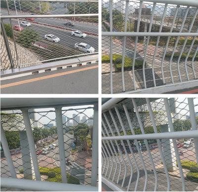 China Customized Stainless Steel Rope Wire Mesh Knotted Edge Type 2mm Diameter for sale