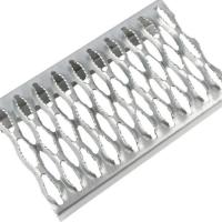 China 5mm Grip Strut Safety Grating Channel Aluminum Diamond Plank for sale