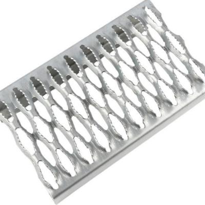 China 5mm Grip Strut Safety Grating Channel Aluminum Diamond Plank for sale