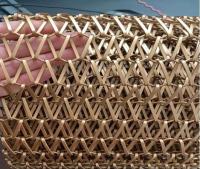 China Colorful Aluminum Decoration Architectural Woven Chain Link Mesh Curtain For Hotel for sale