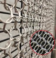 China Colorful Aluminum Decoration Architectural Woven Chain Link Mesh Curtain For Hotel for sale