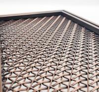 China Decorative Brushed Stainless Steel Architectural Woven Mesh Screen for Decoration Room Curtain for sale